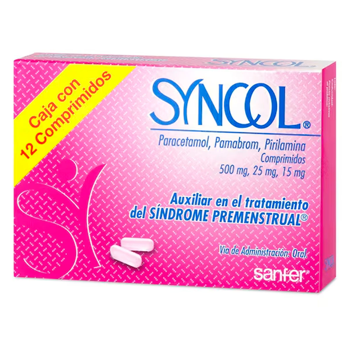 Medicamento Syncol Tabletas 500M 12 PZS – Basicos