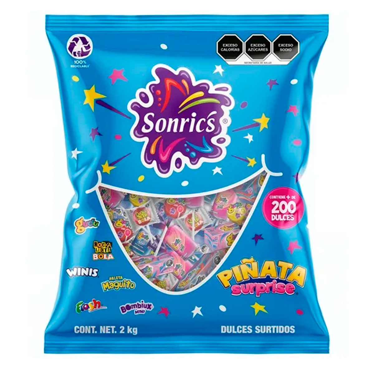 Dulce Sonric'S Piñata Surprise 2 KGS – Basicos