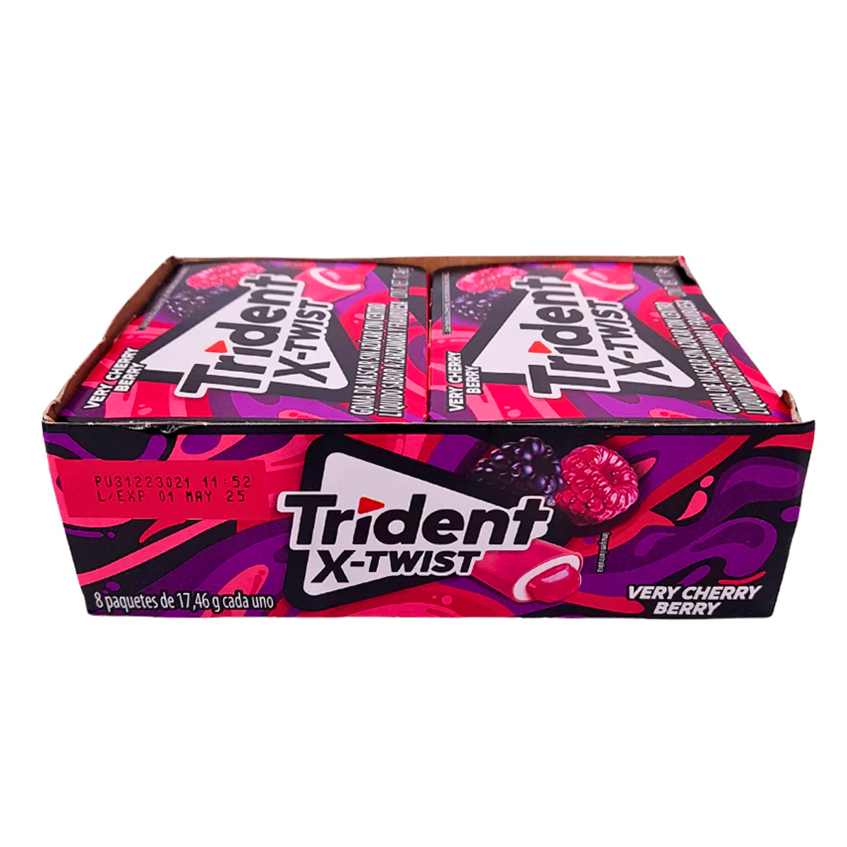 Exh Chicle Trident Twist Raspberry 17.46 GRS – Basicos