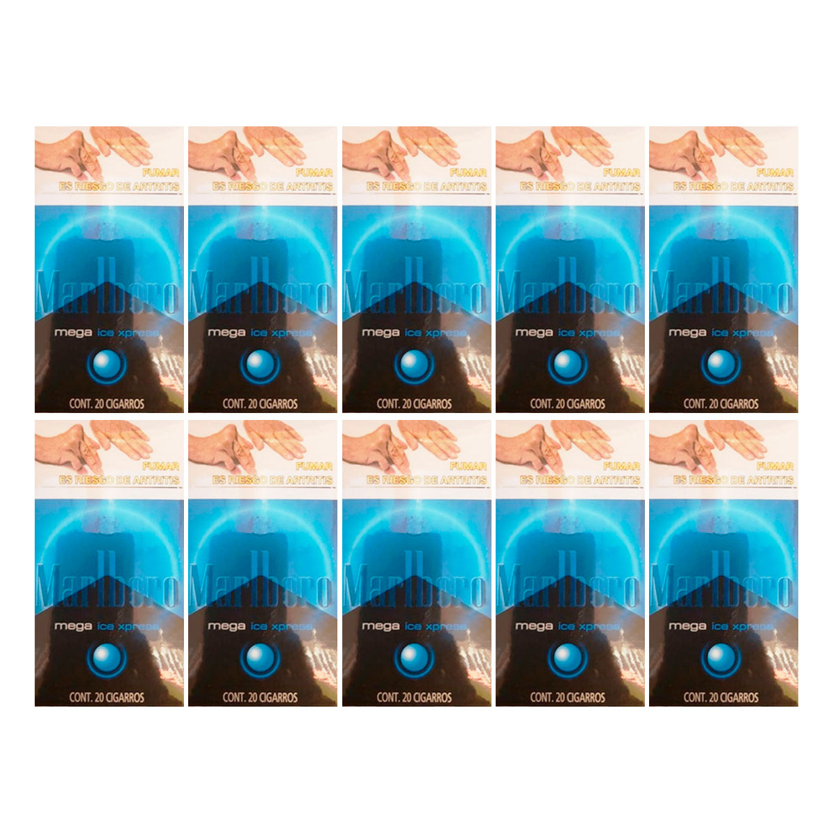 Cigarros Marlboro Ice Xpress Menthol 10Cajetillas 20 PZS – Basicos