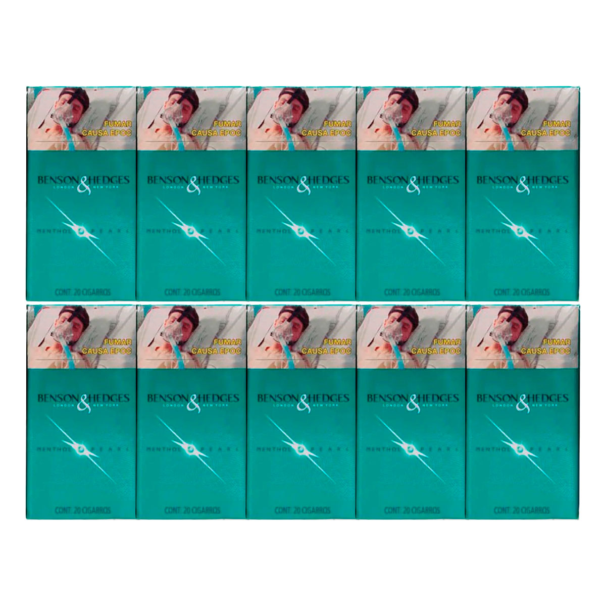 Cigarros Benson & Hedges Pearl Menth 10Cajetillas 20 PZS – Basicos