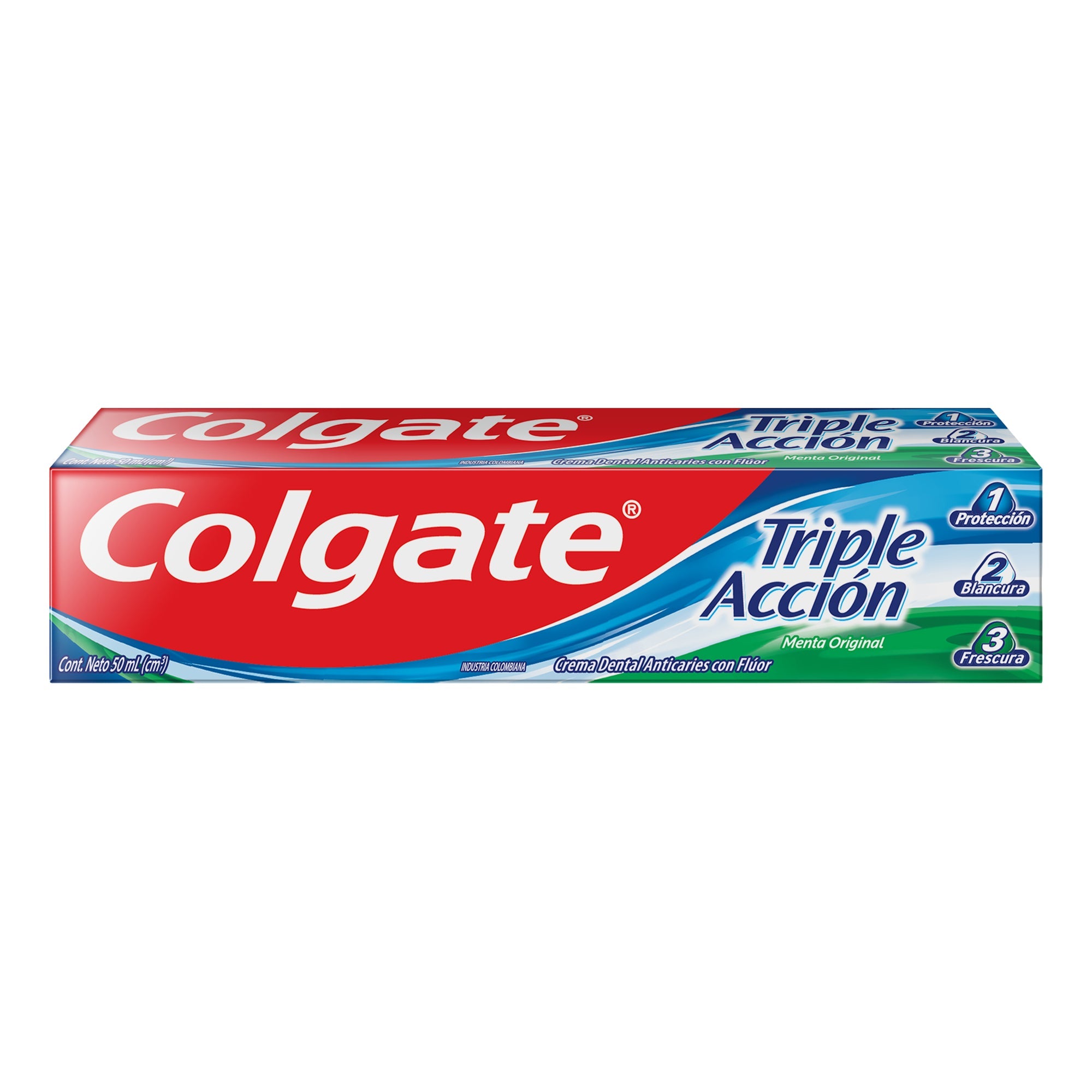Pasta Dental Colgate Triple Acción Original 50 ml – Basicos